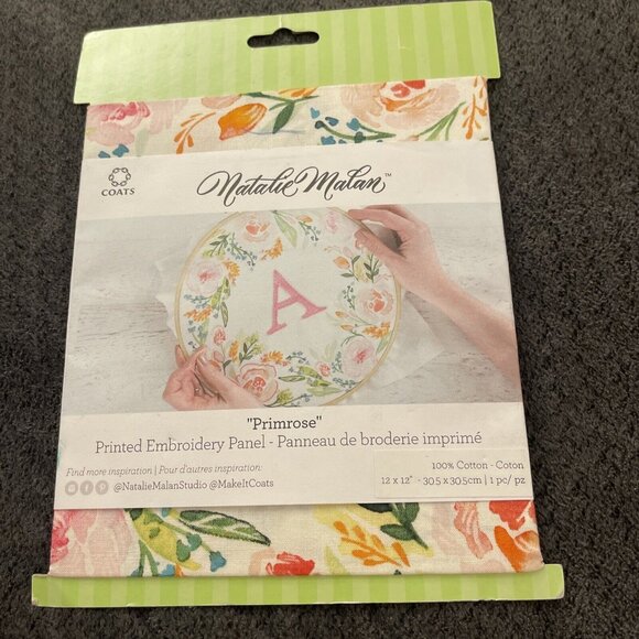 Other | New Natalie Malan Primrose Printed Embroidery Panel Letter A ...